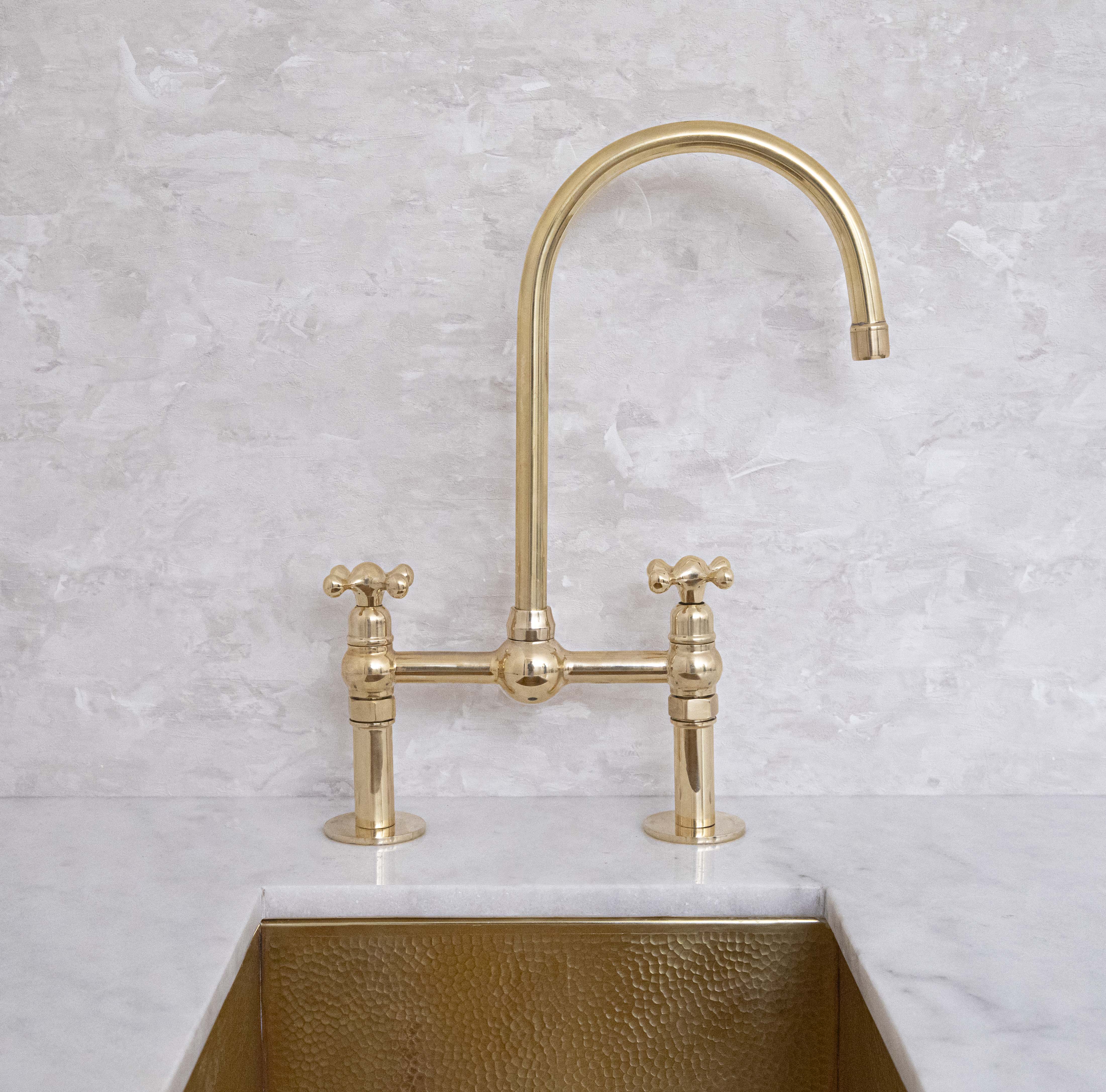 Zoom Expand image caption Center Ball Bridge Faucets | Solid Brass ...