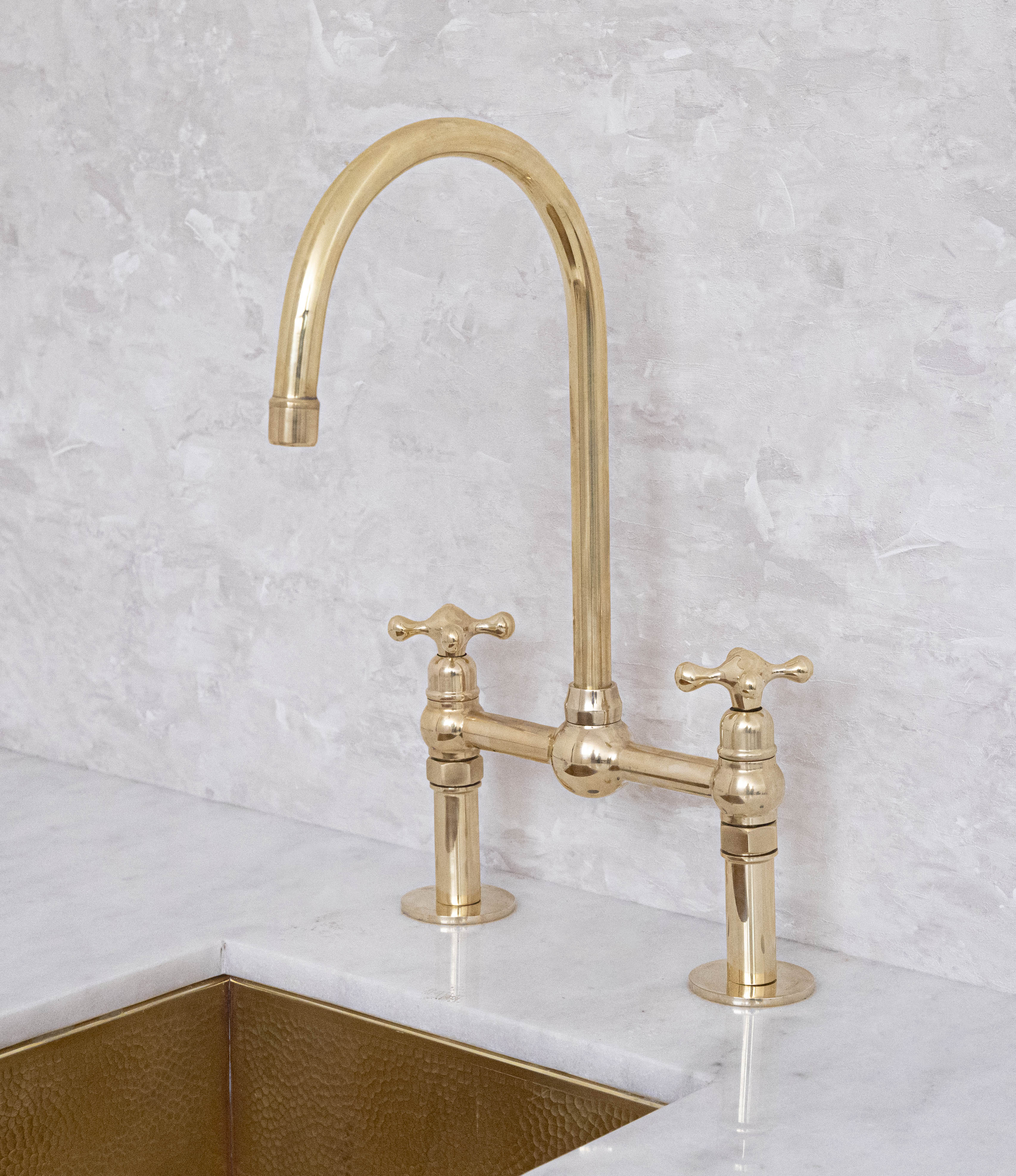 Zoom Expand image caption Center Ball Bridge Faucets | Solid Brass ...