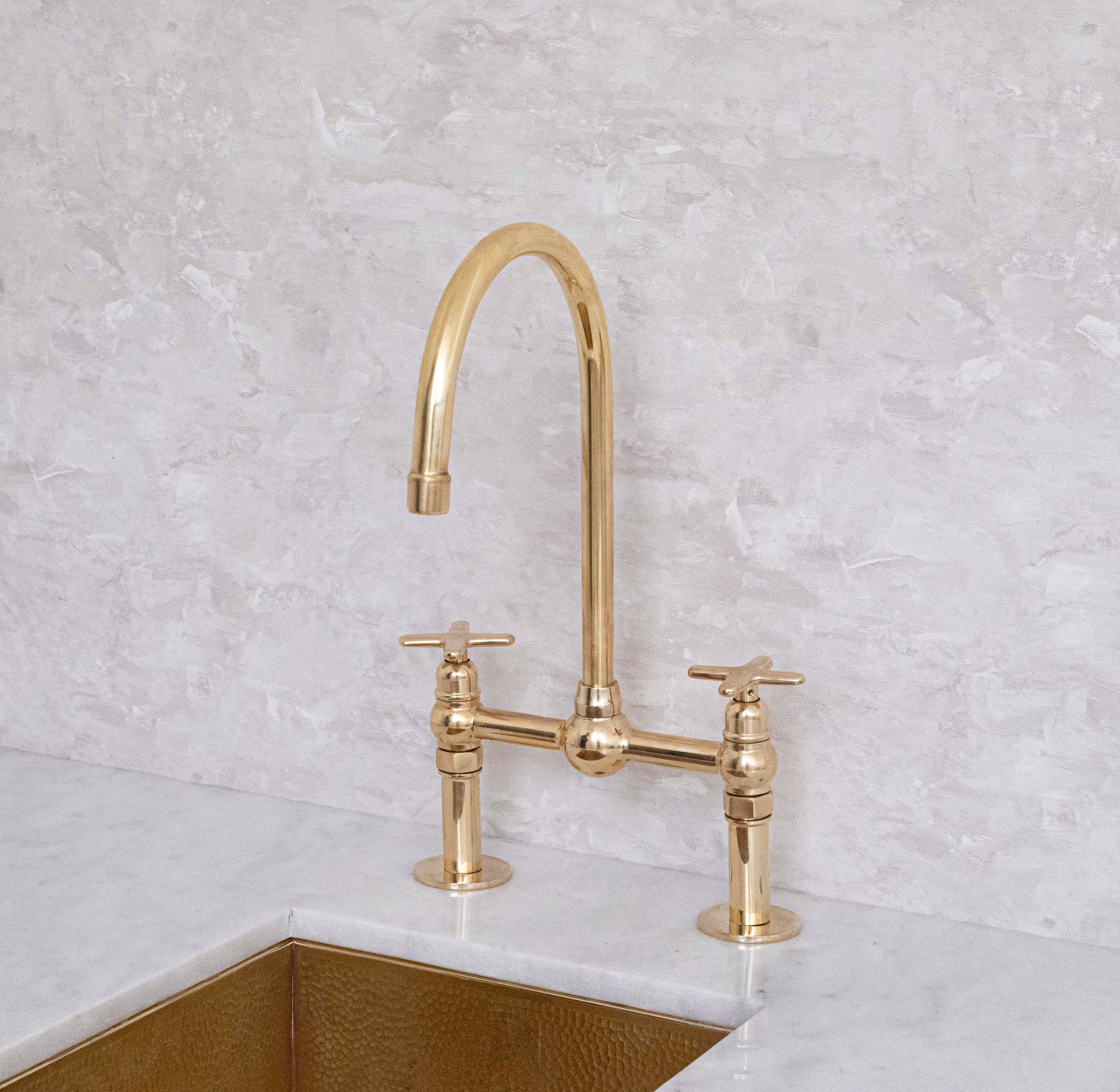 Zoom Expand image caption Center Ball Bridge Faucets | Solid Brass ...
