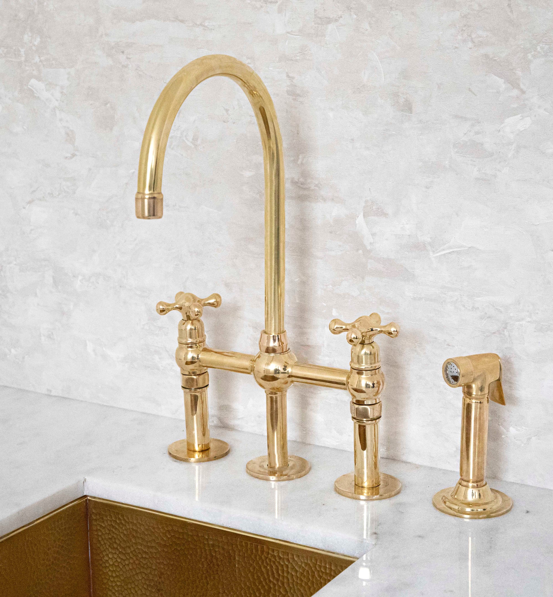 Zoom Expand image caption Unlacquered Brass Faucets | Kitchen Brass ...