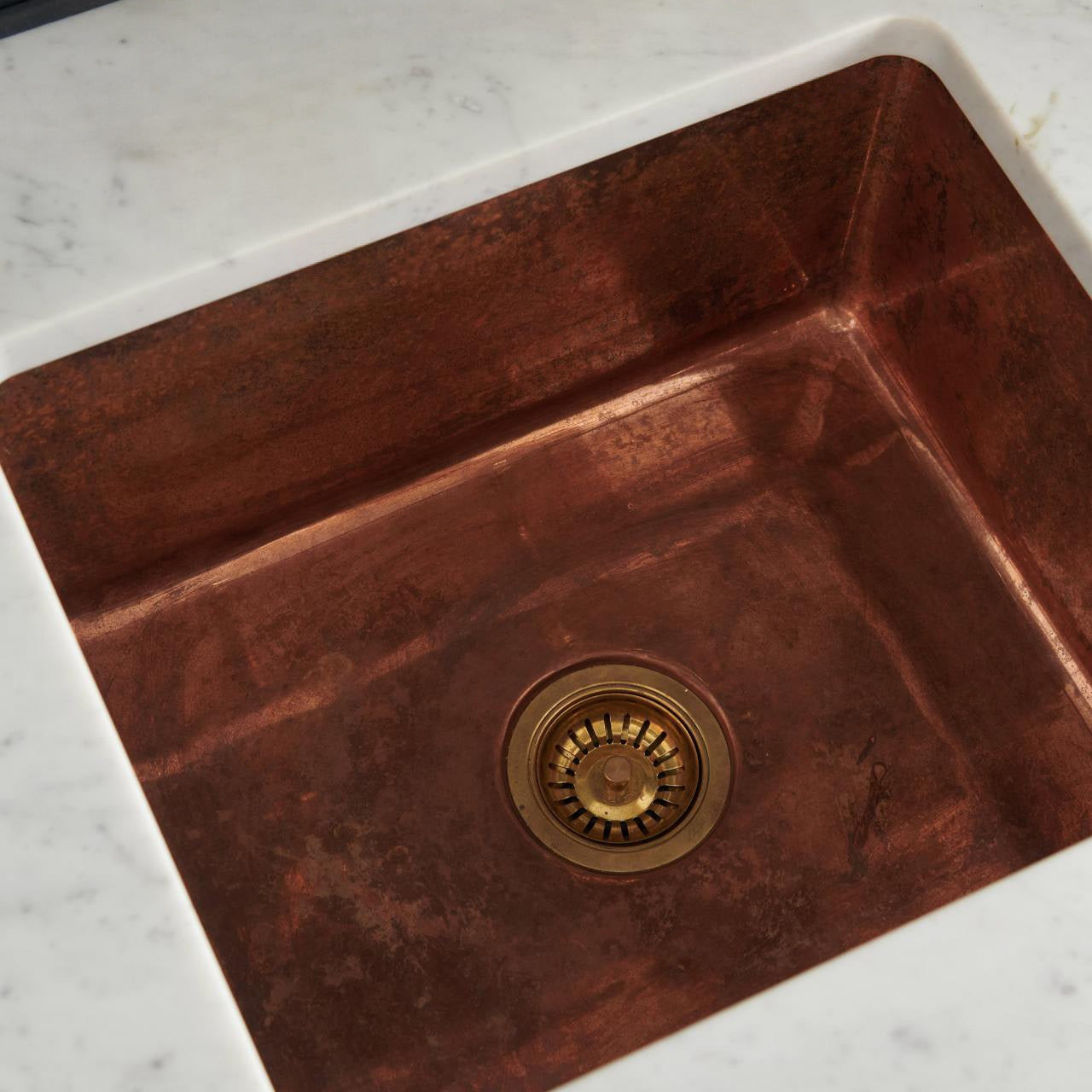 Unlacquered Copper Kitchen Bar Sink